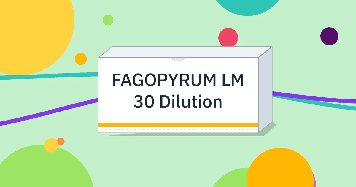 Symbolbild: Packung mit der Aufschrift FAGOPYRUM LM 30 Dilution (PZN 13486702) – Verfügbarkeit und Bezug in Apotheken in Frankfurt am Main
