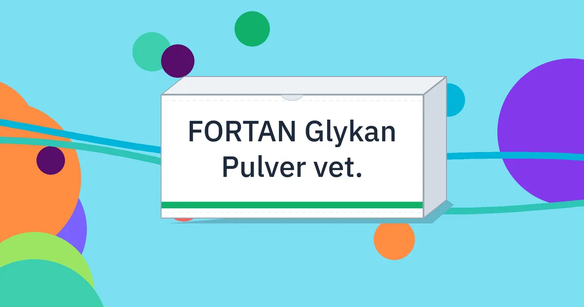 Symbolbild: Packung mit der Aufschrift FORTAN Glykan Pulver vet. (PZN 03775931) – Verfügbarkeit und Bezug in Apotheken in Frankfurt am Main