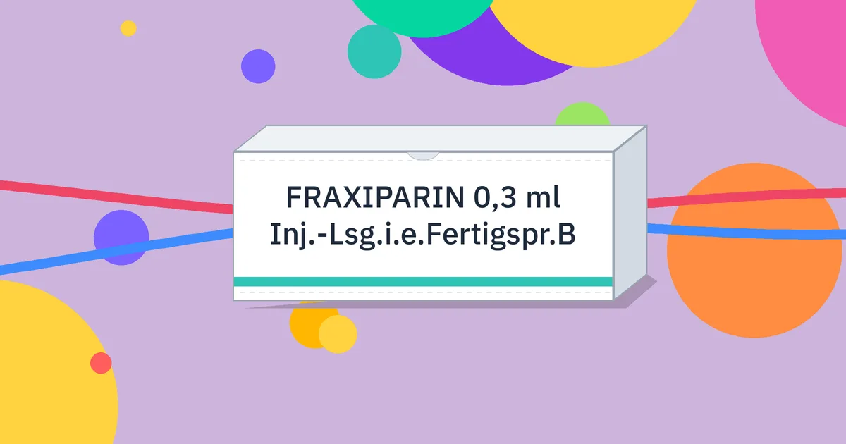 Symbolbild: Packung mit der Aufschrift FRAXIPARIN 0,3 ml Inj.-Lsg.i.e.Fertigspr.B (PZN 04261832) – Verfügbarkeit und Bezug in Apotheken in Frankfurt am Main