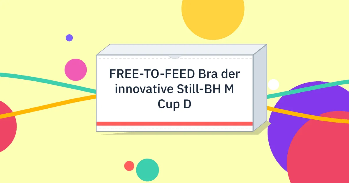 Symbolbild: Packung mit der Aufschrift FREE-TO-FEED Bra der innovative Still-BH M Cup D (PZN 19371070) – Verfügbarkeit und Bezug in Apotheken in Frankfurt am Main
