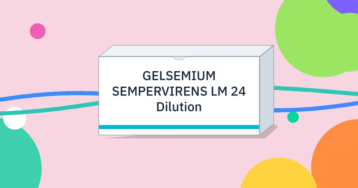 Symbolbild: Packung mit der Aufschrift GELSEMIUM SEMPERVIRENS LM 24 Dilution (PZN 12875873) – Verfügbarkeit und Bezug in Apotheken in Frankfurt am Main