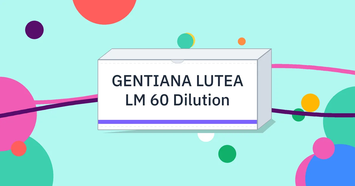 Symbolbild: Packung mit der Aufschrift GENTIANA LUTEA LM 60 Dilution (PZN 12876453) – Verfügbarkeit und Bezug in Apotheken in Frankfurt am Main