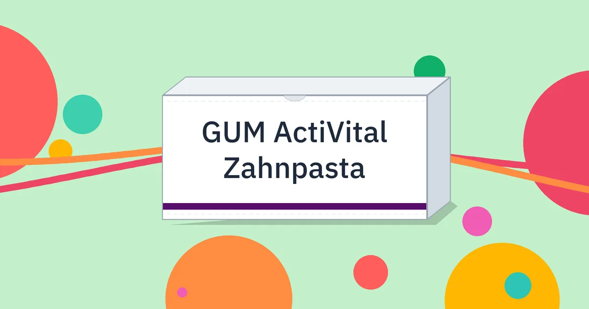 Symbolbild: Packung mit der Aufschrift GUM ActiVital Zahnpasta (PZN 11613415) – Verfügbarkeit und Bezug in Apotheken in Frankfurt am Main