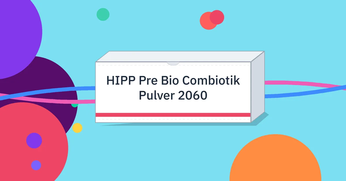 Symbolbild: Packung mit der Aufschrift HIPP Pre Bio Combiotik Pulver 2060 (PZN 10754645) – Verfügbarkeit und Bezug in Apotheken in Frankfurt am Main