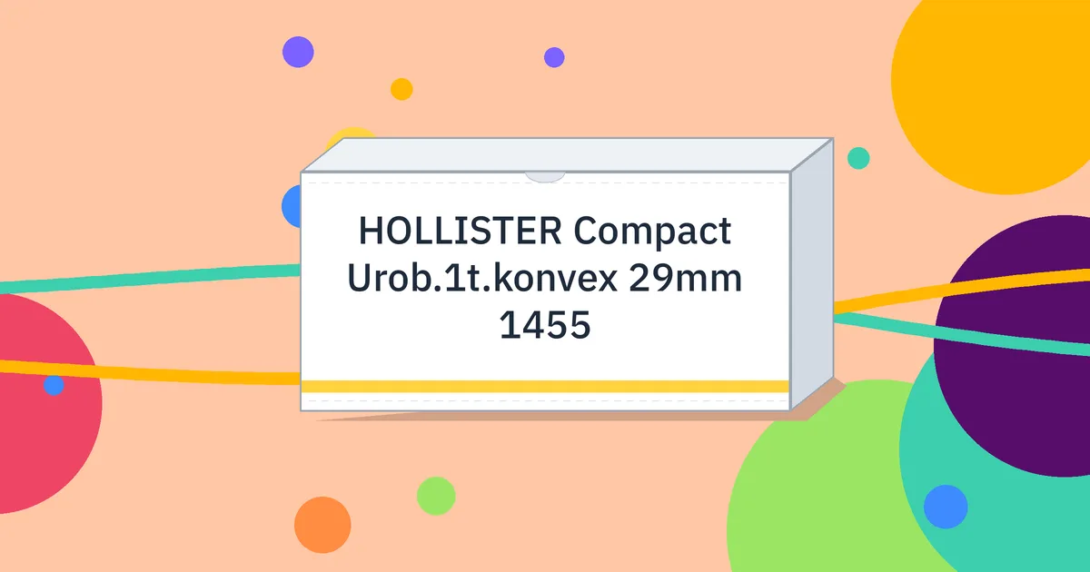 Symbolbild: Packung mit der Aufschrift HOLLISTER Compact Urob.1t.konvex 29mm 1455 (PZN 07238271) – Verfügbarkeit und Bezug in Apotheken in Frankfurt am Main