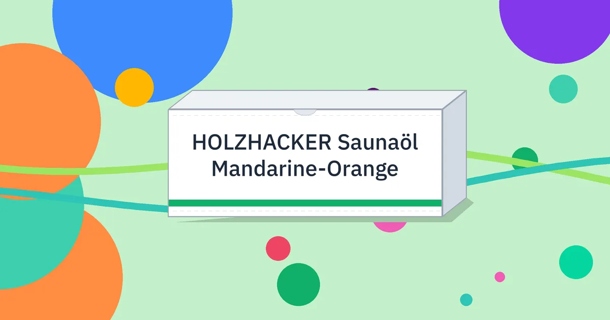 Symbolbild: Packung mit der Aufschrift HOLZHACKER Saunaöl Mandarine-Orange (PZN 20893052) – Verfügbarkeit und Bezug in Apotheken in Frankfurt am Main