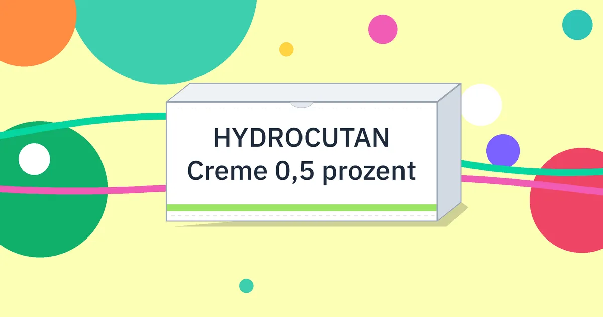 Symbolbild: Packung mit der Aufschrift HYDROCUTAN Creme 0,5 prozent (PZN 06576818) – Verfügbarkeit und Bezug in Apotheken in Frankfurt am Main