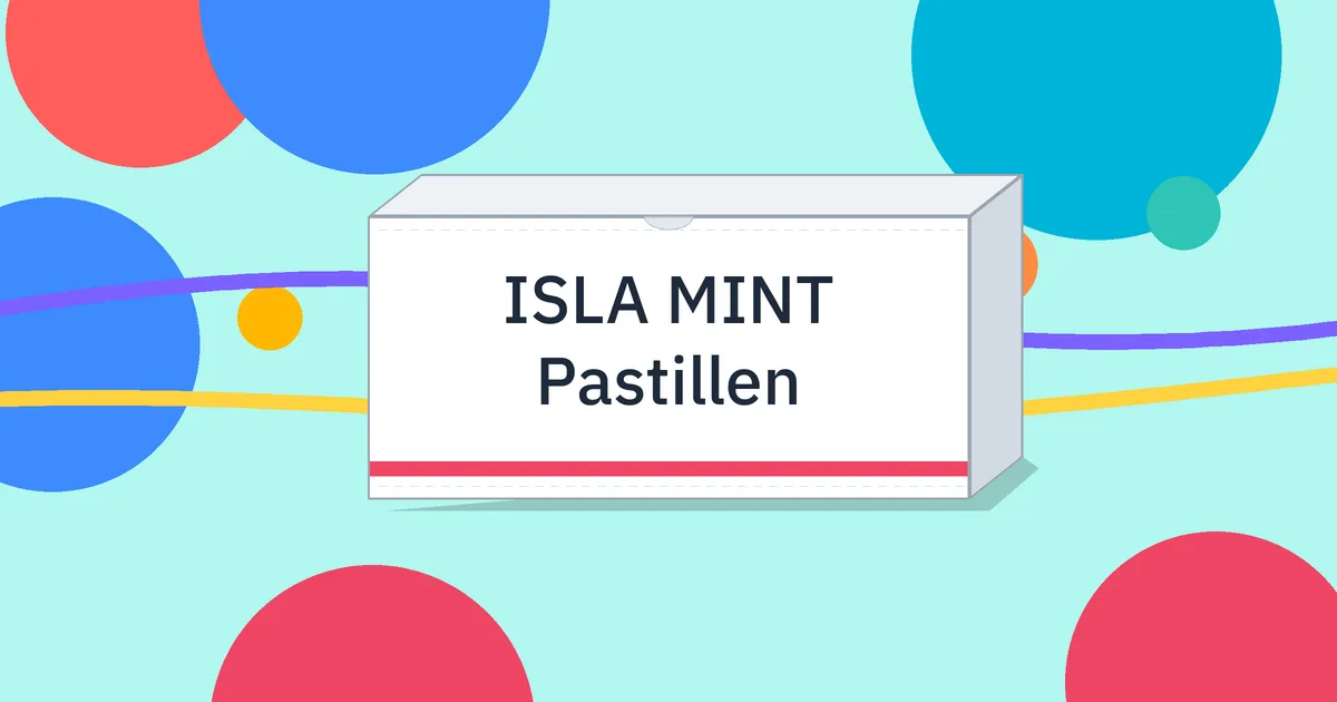 Symbolbild: Packung mit der Aufschrift ISLA MINT Pastillen (PZN 03227098) – Verfügbarkeit und Bezug in Apotheken in Frankfurt am Main