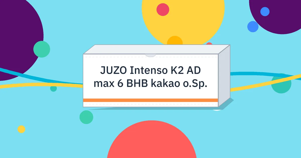 Symbolbild: Packung mit der Aufschrift JUZO Intenso K2 AD max 6 BHB kakao o.Sp. (PZN 18627136) – Verfügbarkeit und Bezug in Apotheken in Frankfurt am Main