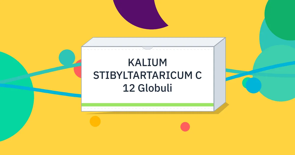 Symbolbild: Packung mit der Aufschrift KALIUM STIBYLTARTARICUM C 12 Globuli (PZN 16670346) – Verfügbarkeit und Bezug in Apotheken in Frankfurt am Main
