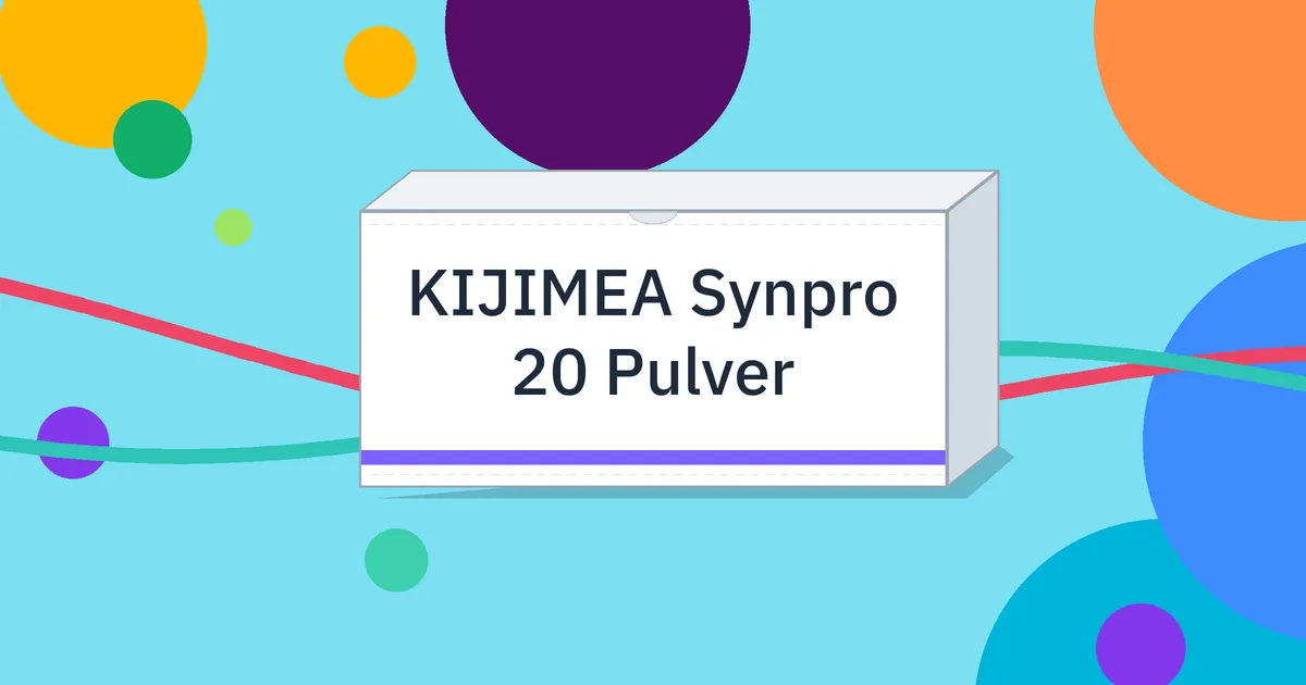 Symbolbild: Packung mit der Aufschrift KIJIMEA Synpro 20 Pulver (PZN 13592367) – Verfügbarkeit und Bezug in Apotheken in Frankfurt am Main