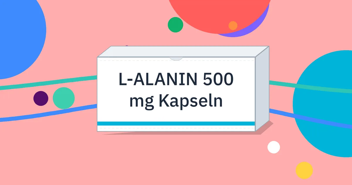 Symbolbild: Packung mit der Aufschrift L-ALANIN 500 mg Kapseln (PZN 09238648) – Verfügbarkeit und Bezug in Apotheken in Frankfurt am Main