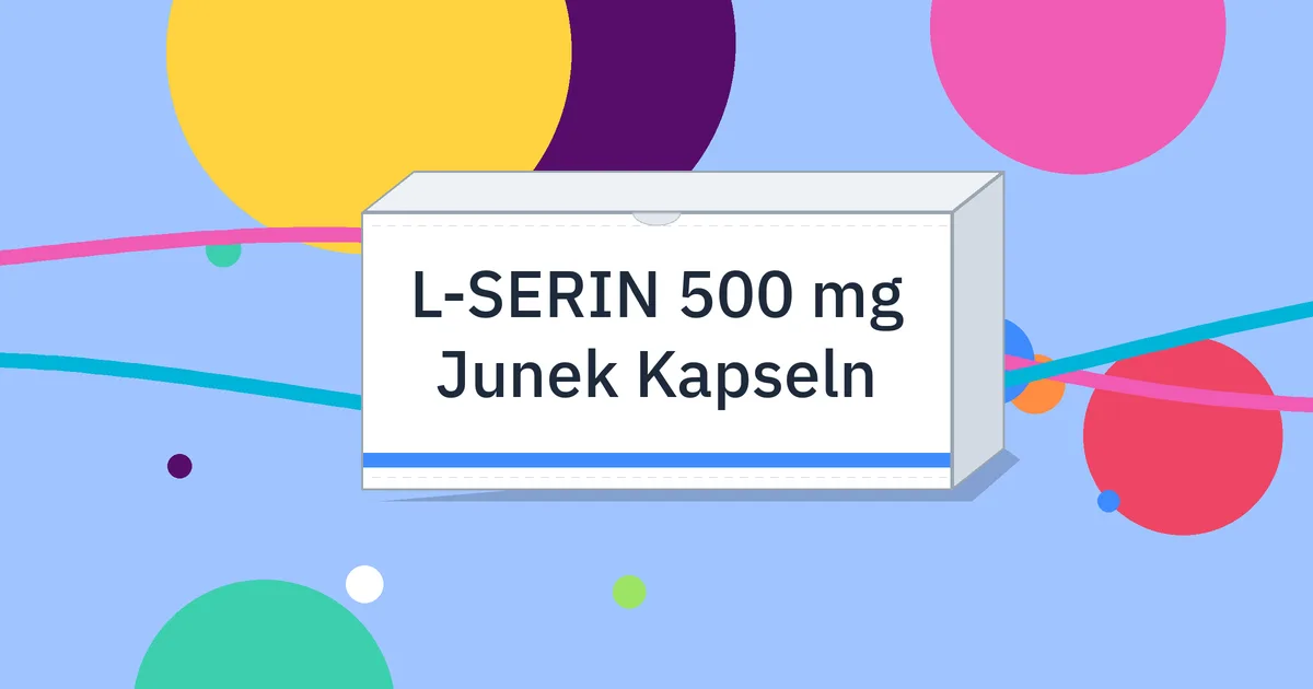 Symbolbild: Packung mit der Aufschrift L-SERIN 500 mg Junek Kapseln (PZN 00131825) – Verfügbarkeit und Bezug in Apotheken in Frankfurt am Main
