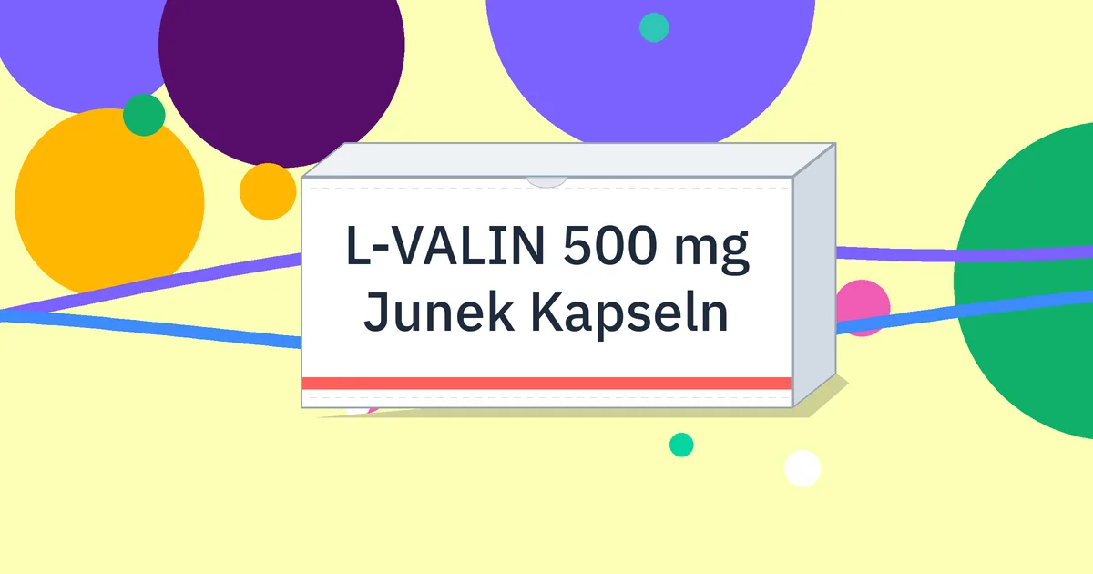 Symbolbild: Packung mit der Aufschrift L-VALIN 500 mg Junek Kapseln (PZN 00135823) – Verfügbarkeit und Bezug in Apotheken in Frankfurt am Main
