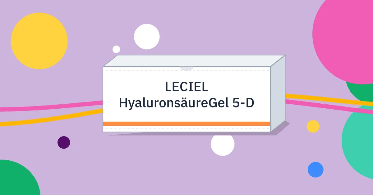 Symbolbild: Packung mit der Aufschrift LECIEL HyaluronsäureGel 5-D (PZN 16326212) – Verfügbarkeit und Bezug in Apotheken in Frankfurt am Main