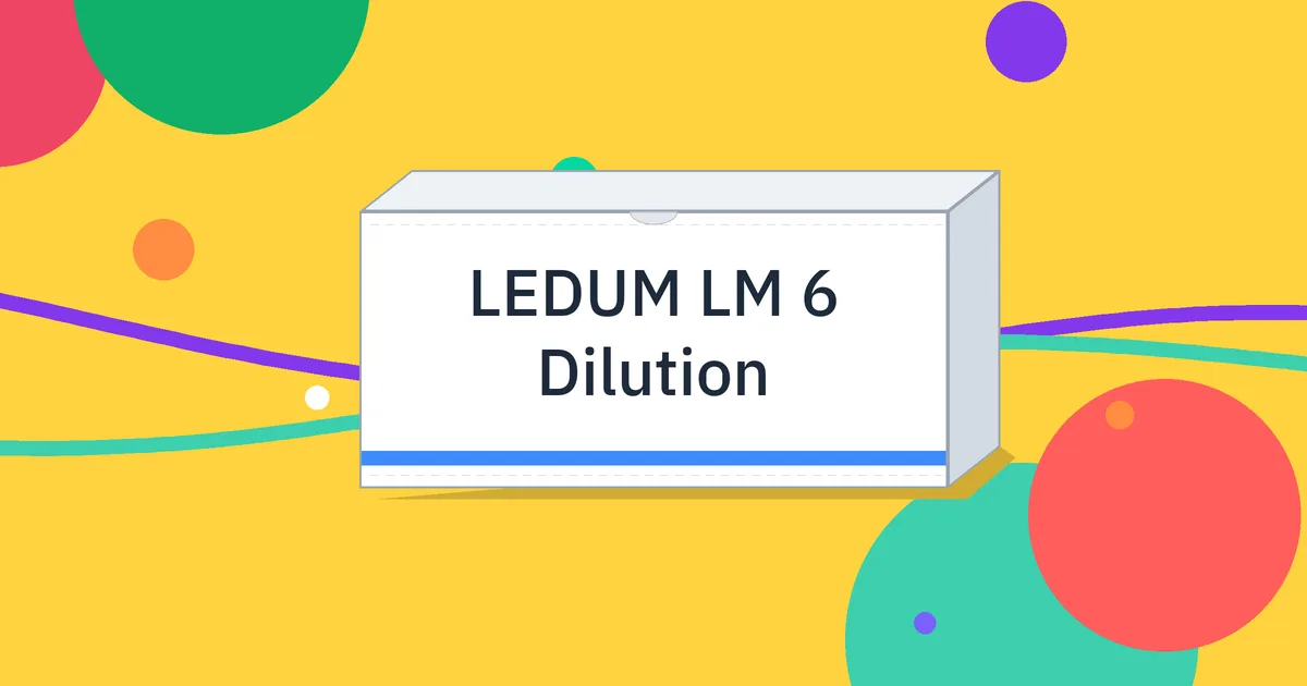 Symbolbild: Packung mit der Aufschrift LEDUM LM 6 Dilution (PZN 02602631) – Verfügbarkeit und Bezug in Apotheken in Frankfurt am Main
