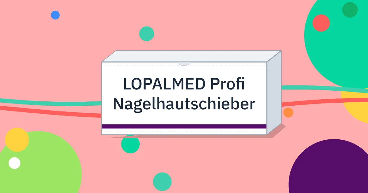 Symbolbild: Packung mit der Aufschrift LOPALMED Profi Nagelhautschieber (PZN 06968659) – Verfügbarkeit und Bezug in Apotheken in Frankfurt am Main