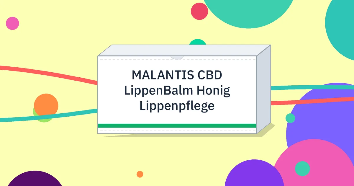 Symbolbild: Packung mit der Aufschrift MALANTIS CBD LippenBalm Honig Lippenpflege (PZN 18221658) – Verfügbarkeit und Bezug in Apotheken in Frankfurt am Main