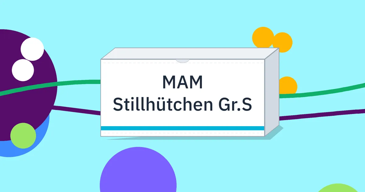 Symbolbild: Packung mit der Aufschrift MAM Stillhütchen Gr.S (PZN 19066036) – Verfügbarkeit und Bezug in Apotheken in Frankfurt am Main