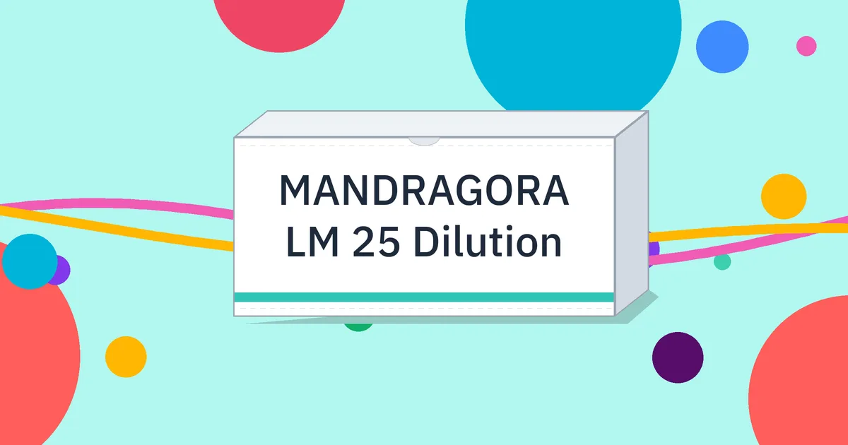 Symbolbild: Packung mit der Aufschrift MANDRAGORA LM 25 Dilution (PZN 12942049) – Verfügbarkeit und Bezug in Apotheken in Frankfurt am Main