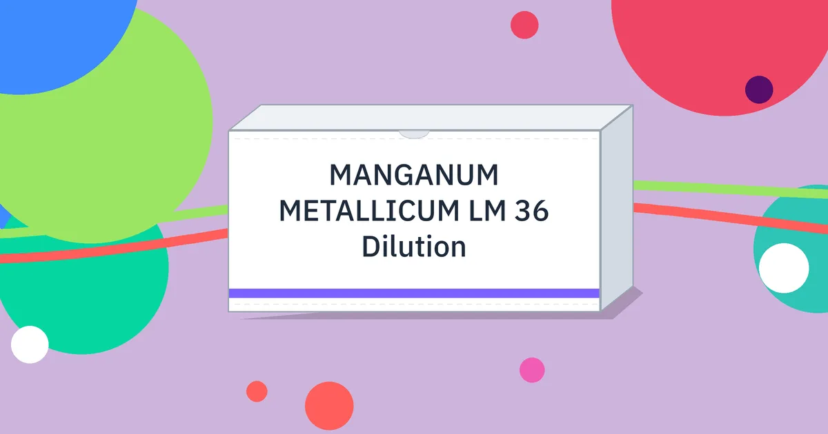 Symbolbild: Packung mit der Aufschrift MANGANUM METALLICUM LM 36 Dilution (PZN 12943474) – Verfügbarkeit und Bezug in Apotheken in Frankfurt am Main