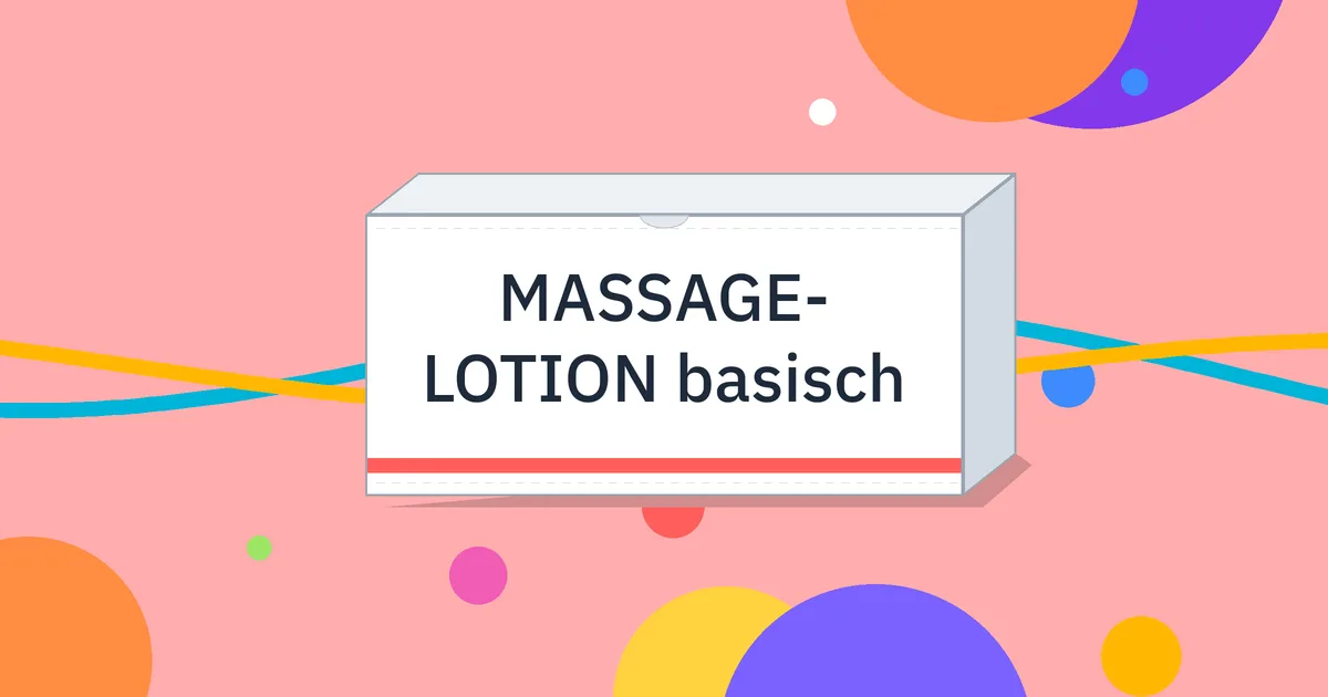 Symbolbild: Packung mit der Aufschrift MASSAGE-LOTION basisch (PZN 20520492) – Verfügbarkeit und Bezug in Apotheken in Frankfurt am Main