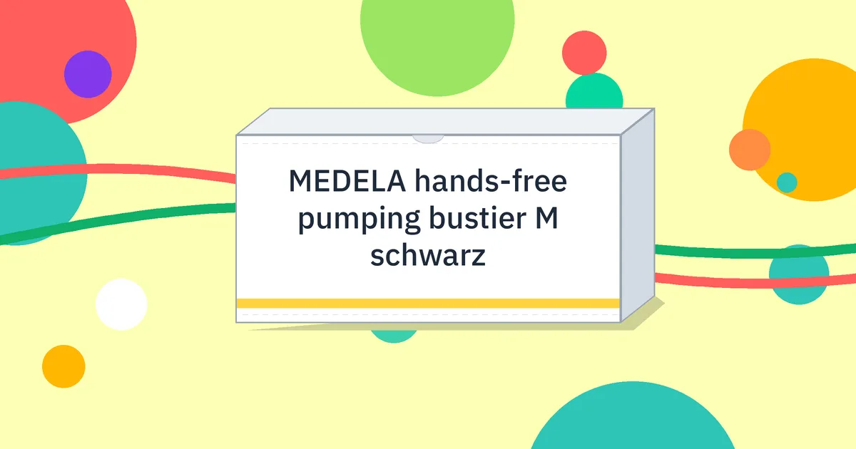 Symbolbild: Packung mit der Aufschrift MEDELA hands-free pumping bustier M schwarz (PZN 18269122) – Verfügbarkeit und Bezug in Apotheken in Frankfurt am Main