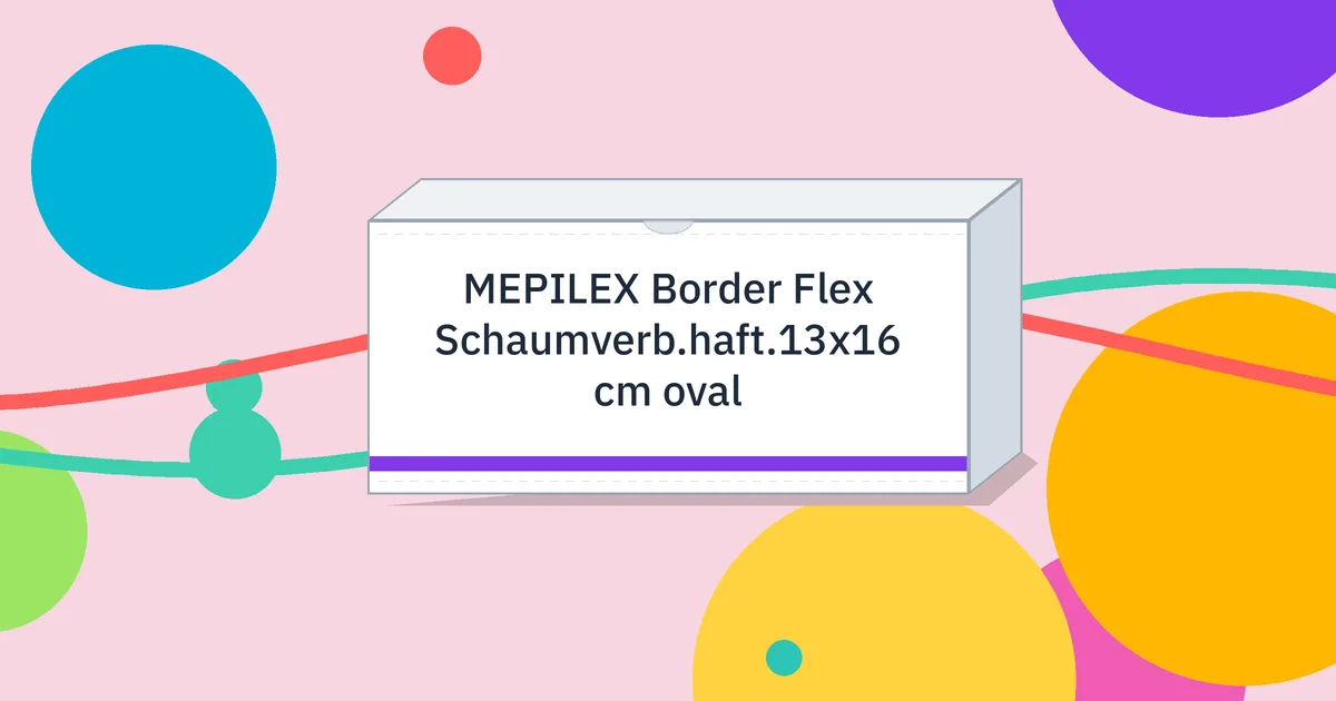 Symbolbild: Packung mit der Aufschrift MEPILEX Border Flex Schaumverb.haft.13x16 cm oval (PZN 20014688) – Verfügbarkeit und Bezug in Apotheken in Frankfurt am Main
