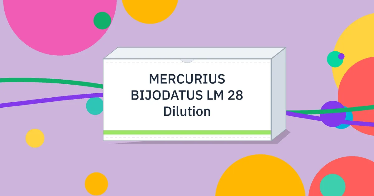 Symbolbild: Packung mit der Aufschrift MERCURIUS BIJODATUS LM 28 Dilution (PZN 12948773) – Verfügbarkeit und Bezug in Apotheken in Frankfurt am Main