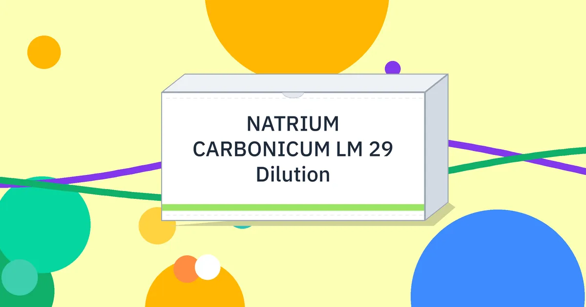 Symbolbild: Packung mit der Aufschrift NATRIUM CARBONICUM LM 29 Dilution (PZN 12961851) – Verfügbarkeit und Bezug in Apotheken in Frankfurt am Main