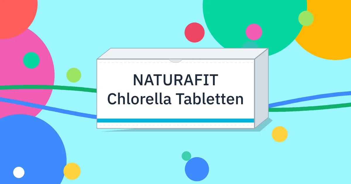 Symbolbild: Packung mit der Aufschrift NATURAFIT Chlorella Tabletten (PZN 09269382) – Verfügbarkeit und Bezug in Apotheken in Frankfurt am Main