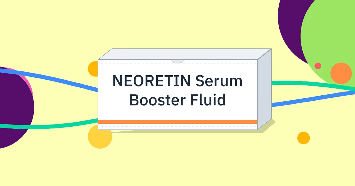 Symbolbild: Packung mit der Aufschrift NEORETIN Serum Booster Fluid (PZN 11091603) – Verfügbarkeit und Bezug in Apotheken in Frankfurt am Main