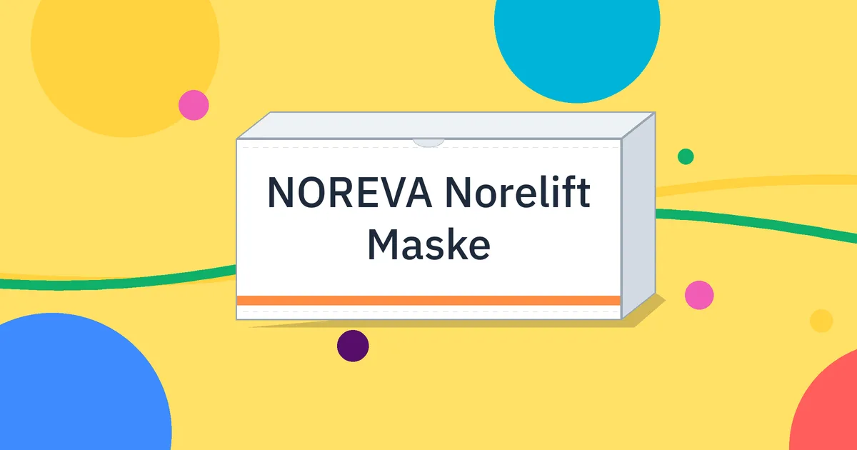 Symbolbild: Packung mit der Aufschrift NOREVA Norelift Maske (PZN 14340900) – Verfügbarkeit und Bezug in Apotheken in Frankfurt am Main