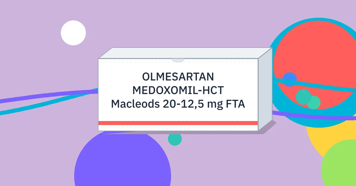 Symbolbild: Packung mit der Aufschrift OLMESARTAN MEDOXOMIL-HCT Macleods 20-12,5 mg FTA (PZN 20107817) – Verfügbarkeit und Bezug in Apotheken in Frankfurt am Main