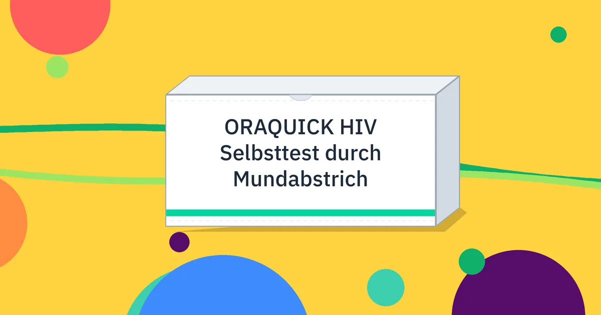 Symbolbild: Packung mit der Aufschrift ORAQUICK HIV Selbsttest durch Mundabstrich (PZN 18014149) – Verfügbarkeit und Bezug in Apotheken in Frankfurt am Main