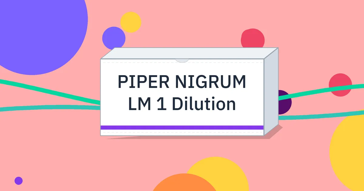 Symbolbild: Packung mit der Aufschrift PIPER NIGRUM LM 1 Dilution (PZN 13644667) – Verfügbarkeit und Bezug in Apotheken in Frankfurt am Main