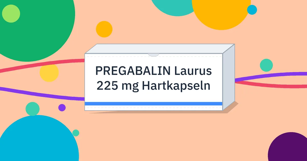 Symbolbild: Packung mit der Aufschrift PREGABALIN Laurus 225 mg Hartkapseln (PZN 16241131) – Verfügbarkeit und Bezug in Apotheken in Frankfurt am Main