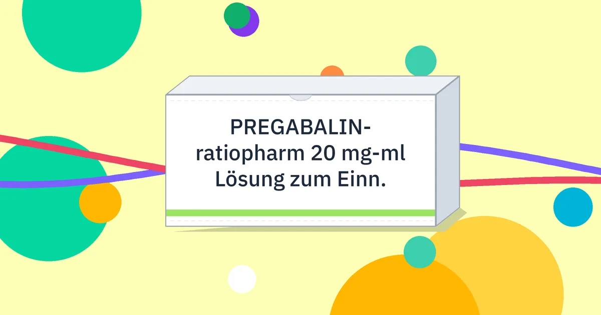 Symbolbild: Packung mit der Aufschrift PREGABALIN-ratiopharm 20 mg-ml Lösung zum Einn. (PZN 11103743) – Verfügbarkeit und Bezug in Apotheken in Frankfurt am Main