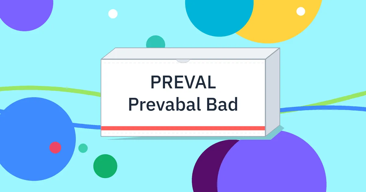 Symbolbild: Packung mit der Aufschrift PREVAL Prevabal Bad (PZN 04249920) – Verfügbarkeit und Bezug in Apotheken in Frankfurt am Main