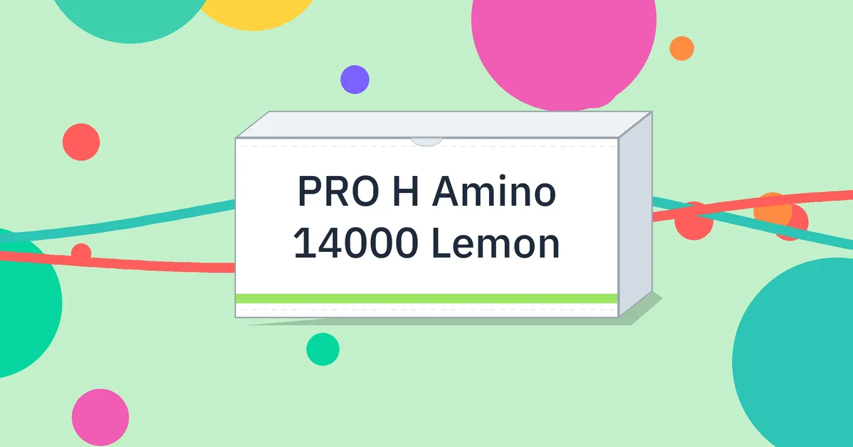 Symbolbild: Packung mit der Aufschrift PRO H Amino 14000 Lemon (PZN 08839446) – Verfügbarkeit und Bezug in Apotheken in Frankfurt am Main