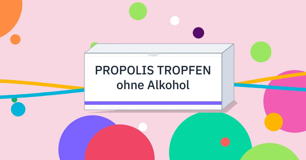 Symbolbild: Packung mit der Aufschrift PROPOLIS TROPFEN ohne Alkohol (PZN 10757589) – Verfügbarkeit und Bezug in Apotheken in Frankfurt am Main