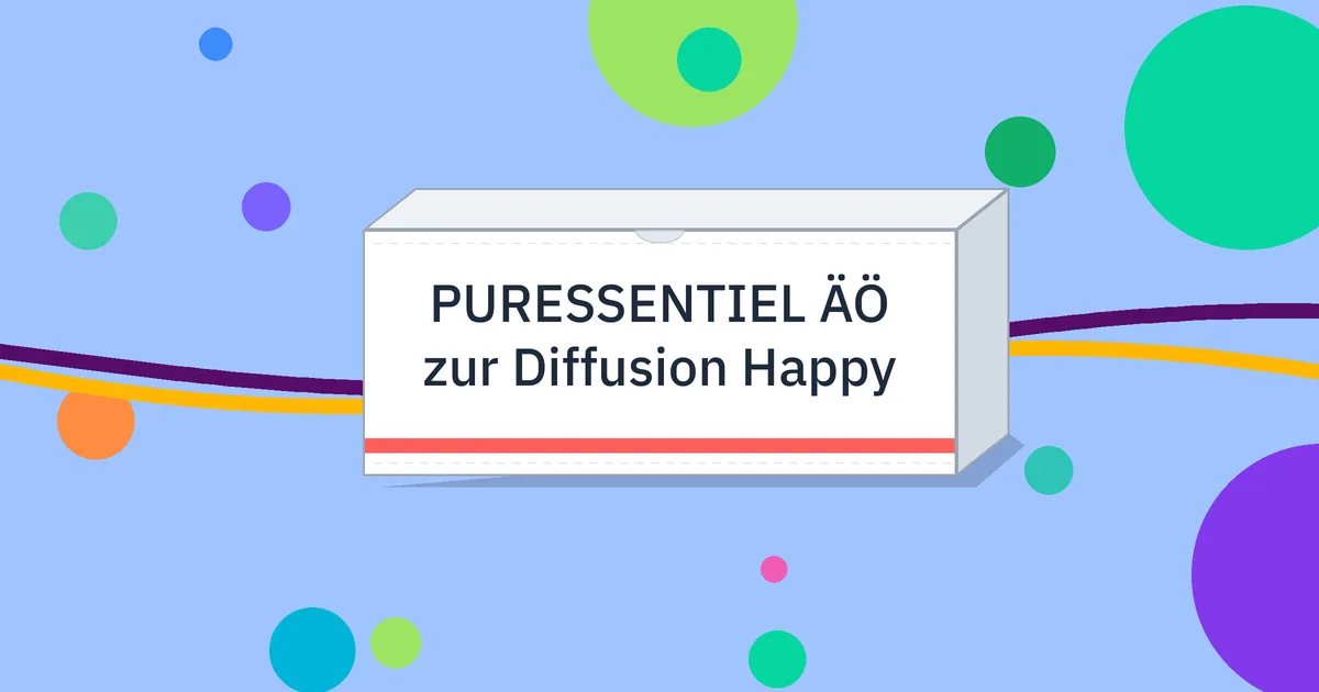 Symbolbild: Packung mit der Aufschrift PURESSENTIEL ÄÖ zur Diffusion Happy (PZN 18225521) – Verfügbarkeit und Bezug in Apotheken in Frankfurt am Main
