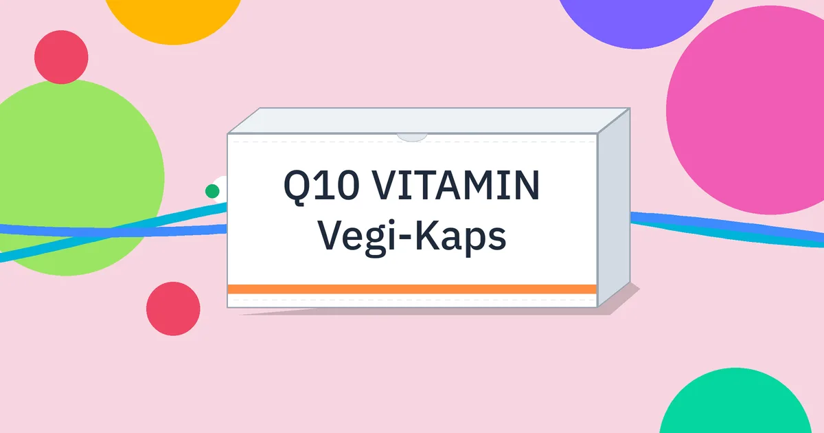 Symbolbild: Packung mit der Aufschrift Q10 VITAMIN Vegi-Kaps (PZN 13965420) – Verfügbarkeit und Bezug in Apotheken in Frankfurt am Main