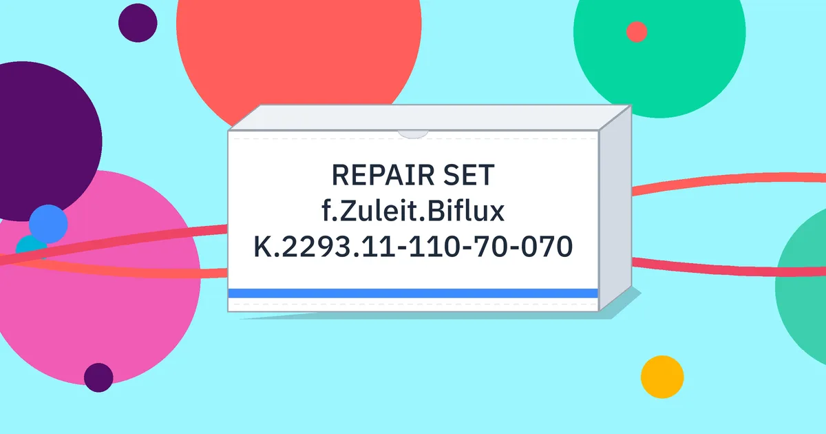 Symbolbild: Packung mit der Aufschrift REPAIR SET f.Zuleit.Biflux K.2293.11-110-70-070 (PZN 09398487) – Verfügbarkeit und Bezug in Apotheken in Frankfurt am Main