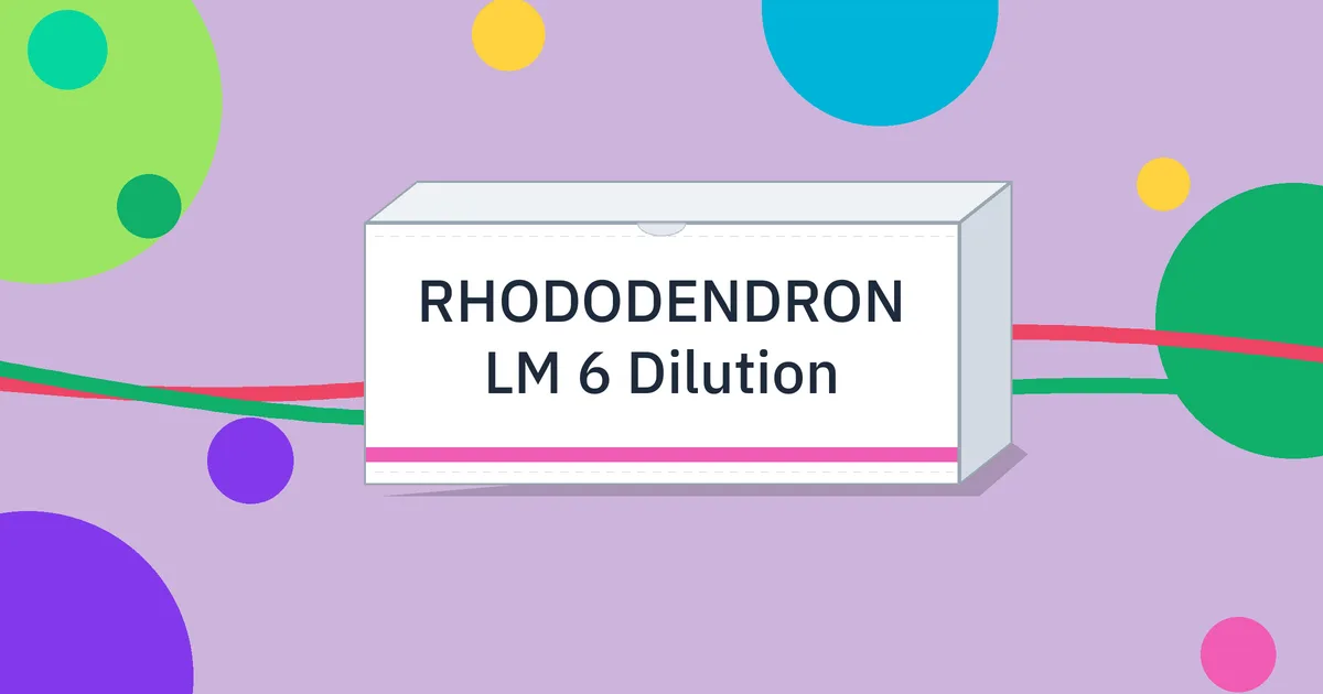 Symbolbild: Packung mit der Aufschrift RHODODENDRON LM 6 Dilution (PZN 02603530) – Verfügbarkeit und Bezug in Apotheken in Frankfurt am Main