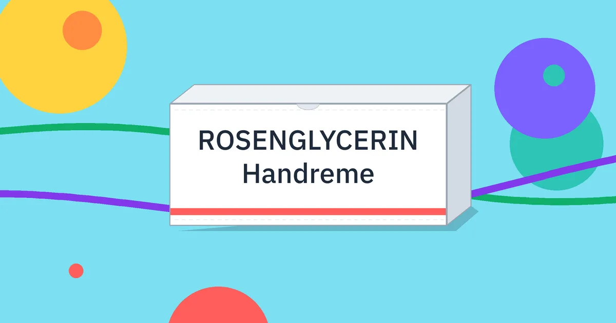 Symbolbild: Packung mit der Aufschrift ROSENGLYCERIN Handreme (PZN 08867796) – Verfügbarkeit und Bezug in Apotheken in Frankfurt am Main