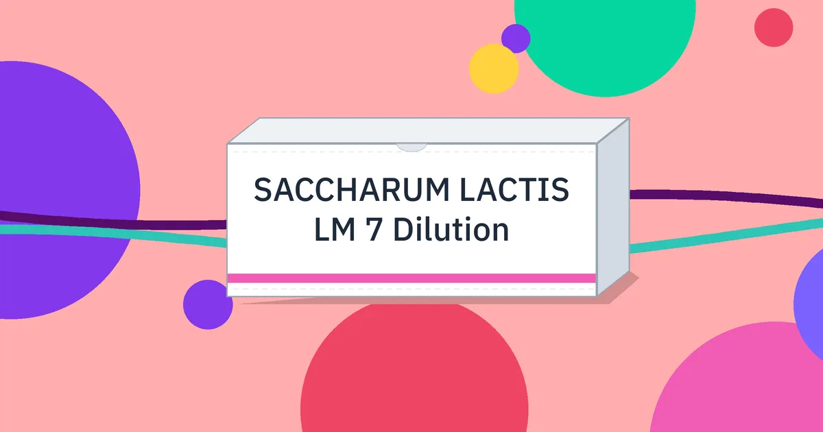 Symbolbild: Packung mit der Aufschrift SACCHARUM LACTIS LM 7 Dilution (PZN 13176640) – Verfügbarkeit und Bezug in Apotheken in Frankfurt am Main
