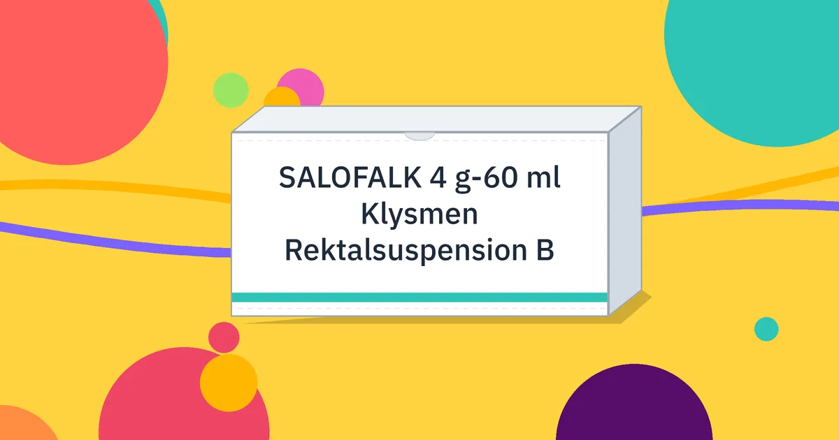 Symbolbild: Packung mit der Aufschrift SALOFALK 4 g-60 ml Klysmen Rektalsuspension B (PZN 04015381) – Verfügbarkeit und Bezug in Apotheken in Frankfurt am Main