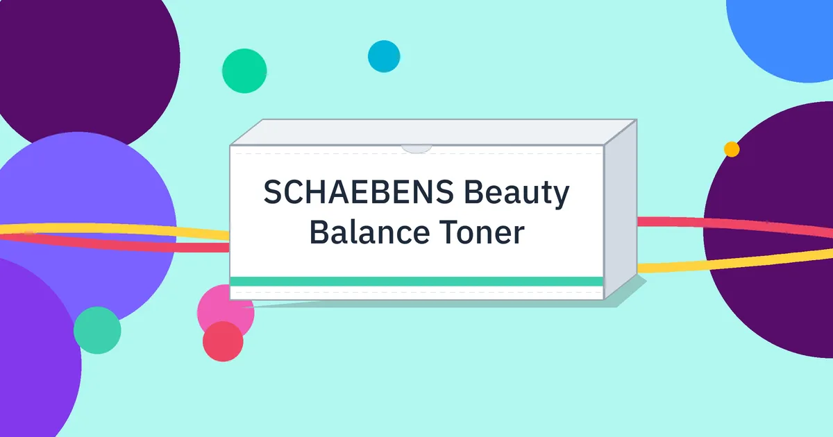 Symbolbild: Packung mit der Aufschrift SCHAEBENS Beauty Balance Toner (PZN 19972622) – Verfügbarkeit und Bezug in Apotheken in Frankfurt am Main
