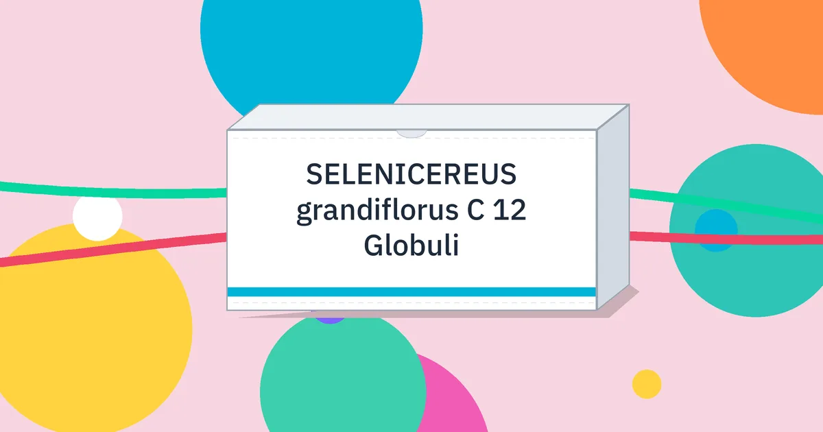 Symbolbild: Packung mit der Aufschrift SELENICEREUS grandiflorus C 12 Globuli (PZN 19685064) – Verfügbarkeit und Bezug in Apotheken in Frankfurt am Main